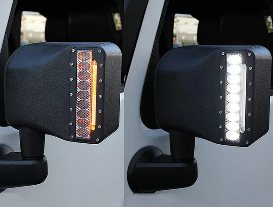Single Row LED Side Mirrors – TYCAM 4x4